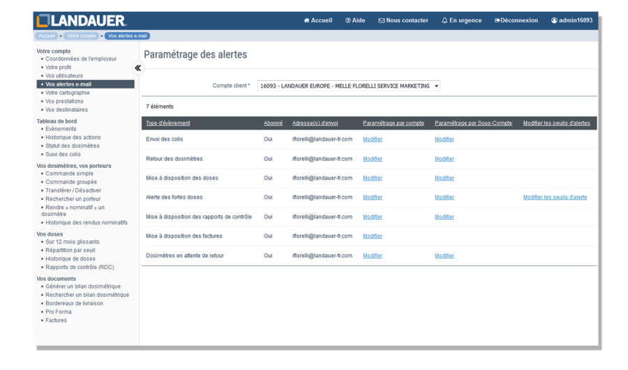Gérez votre dosimétrie en ligne simplement