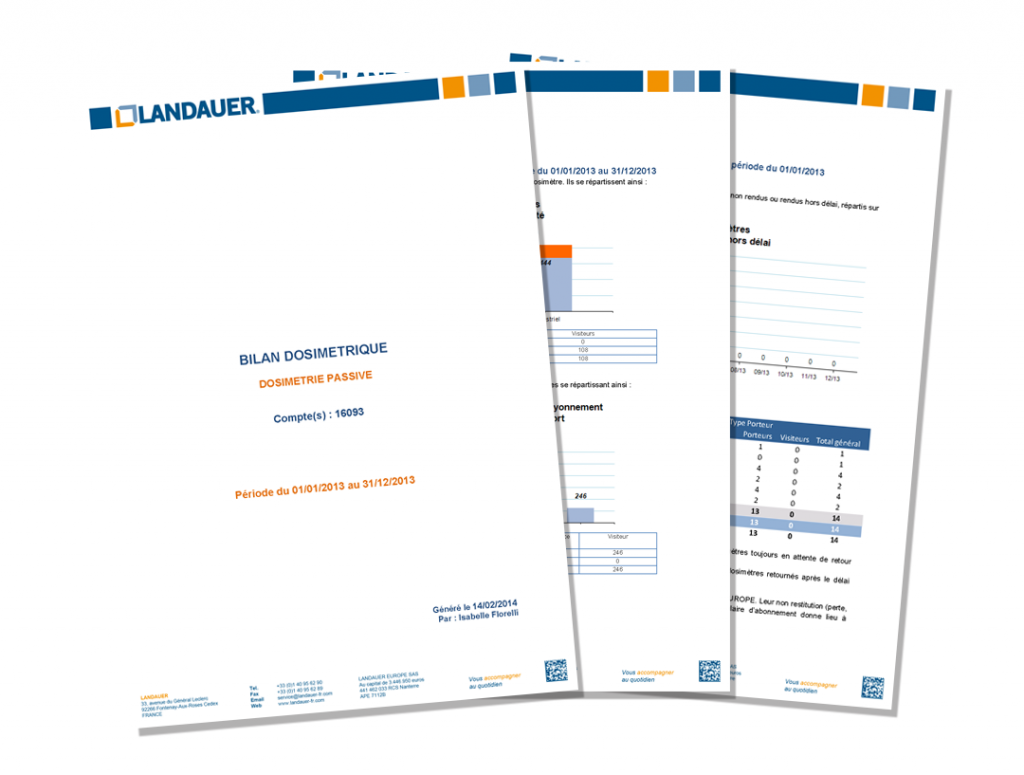 Gérez votre dosimétrie en ligne simplement