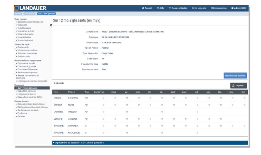 Manage your dosimetry online easily and by yourself!